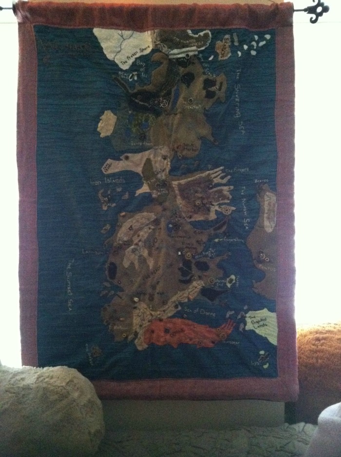 Un mapa de Poniente «diferente» y hecho a mano | Los Siete Reinos